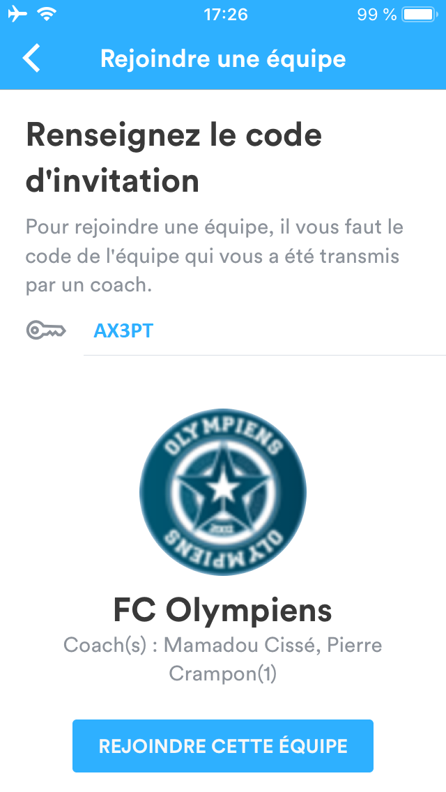 Rejoindre une équipe en tant que JOUEUR / COACH - 🖥️ 📱 – SportEasy